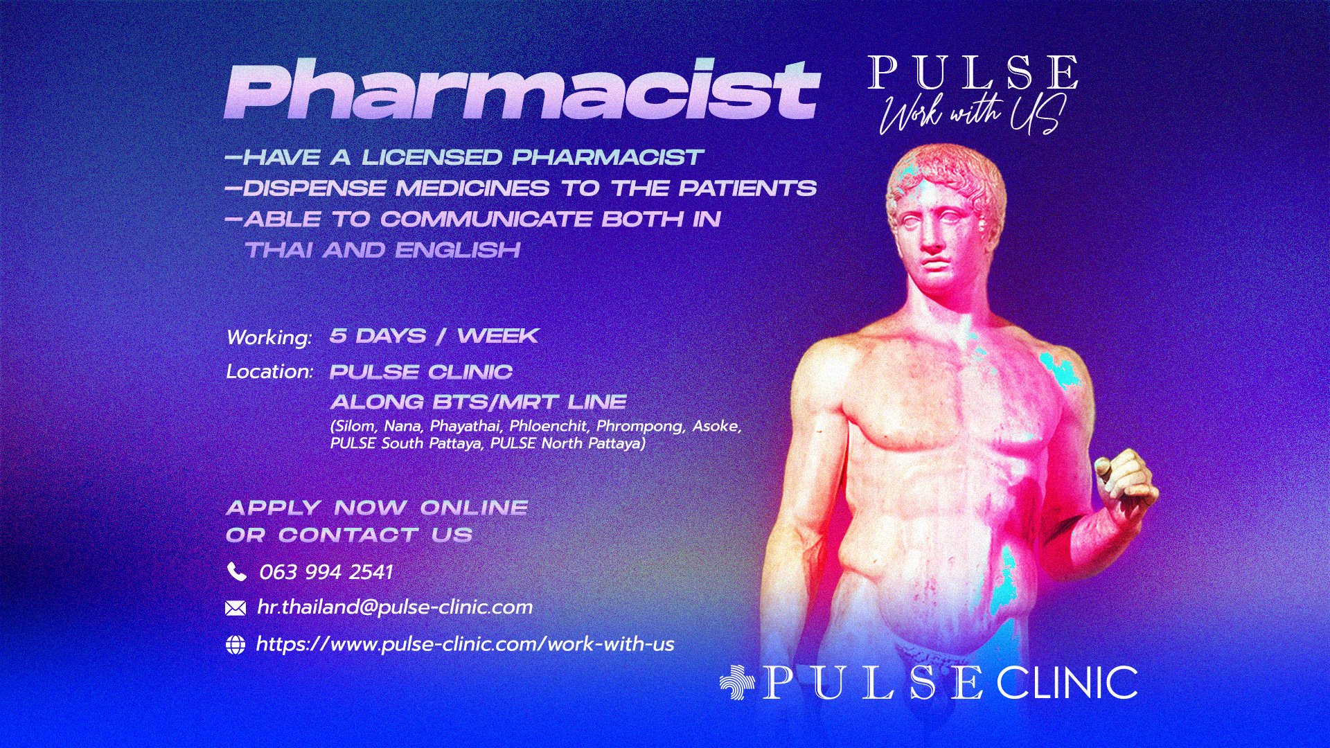 Work With Us PULSE CLINIC - Asia's Leading Sexual Healthcare Network.
