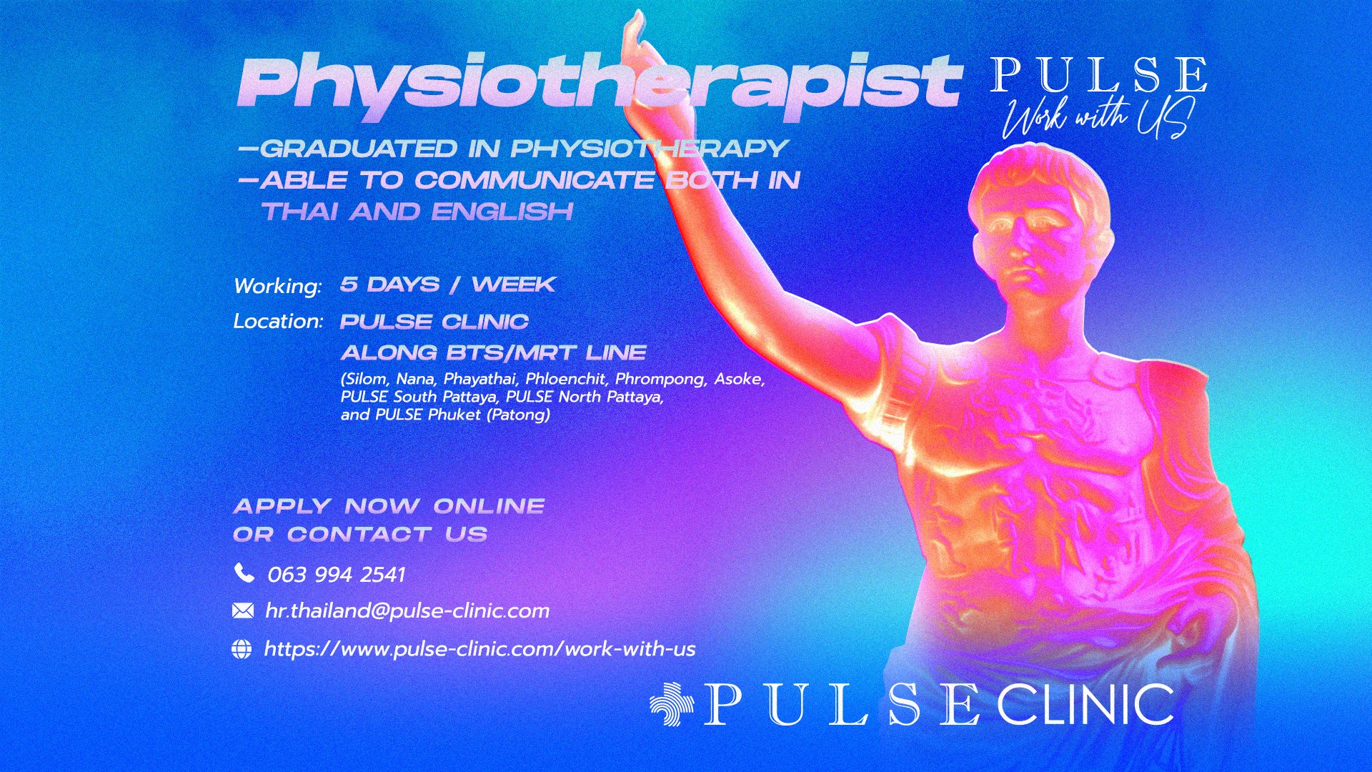 Work With Us PULSE CLINIC - Asia's Leading Sexual Healthcare Network.