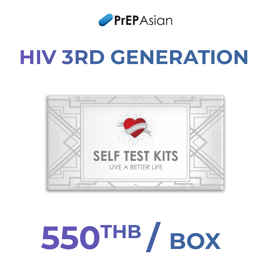 At home rapid HIV Test Kit (3rd generation) Voucher 550 THB | PrEPAsian ...