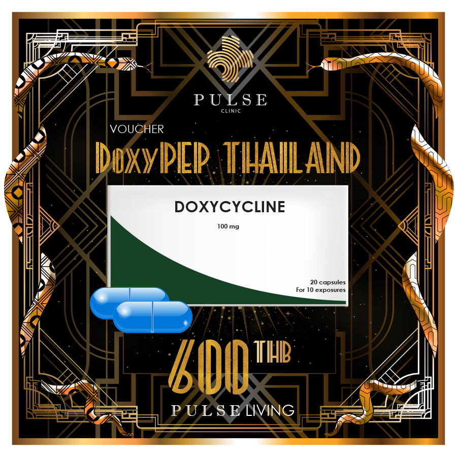 PULSE-LIVING - DoxyPEP Thailand Voucher 100mg 20 capsules For 10 exposures